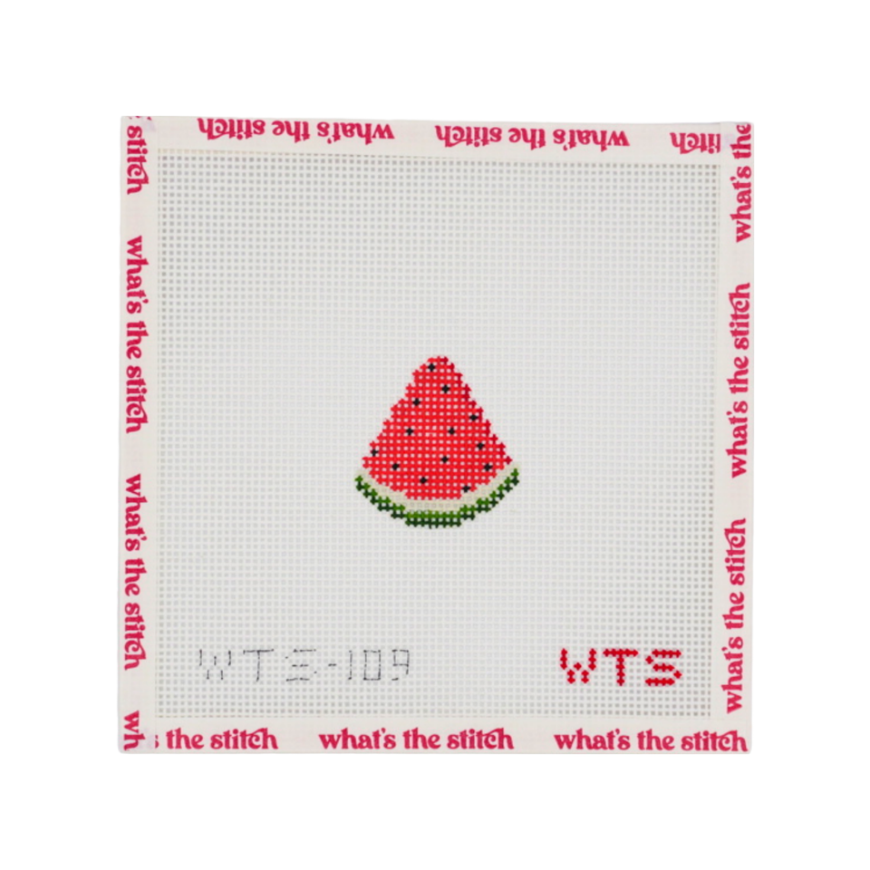 Mini Watermelon Slice Needlepoint Canvas- 13 Mesh – What's the Stitch