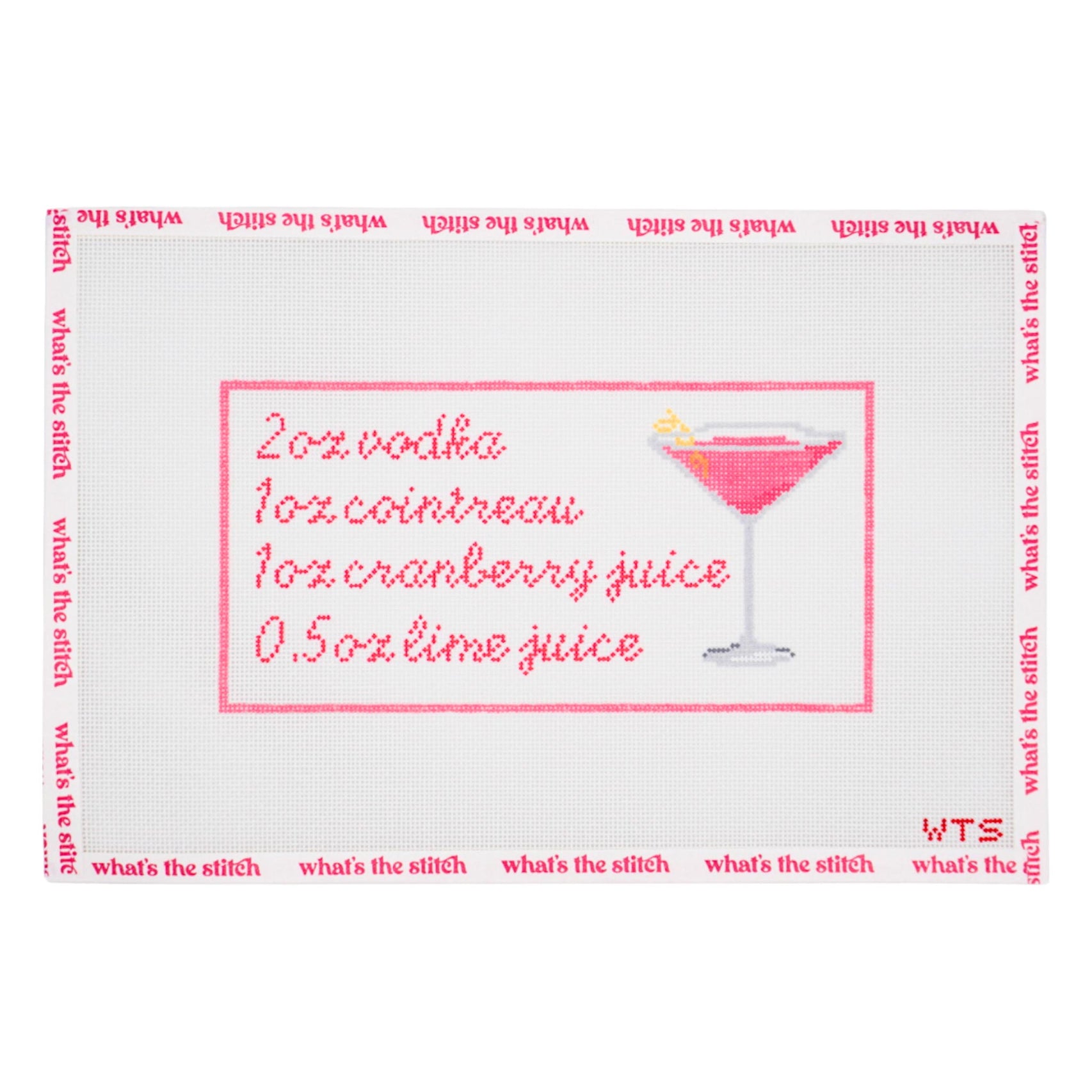 Cosmo Recipe Needlepoint Canvas – 18 Mesh – What's the Stitch