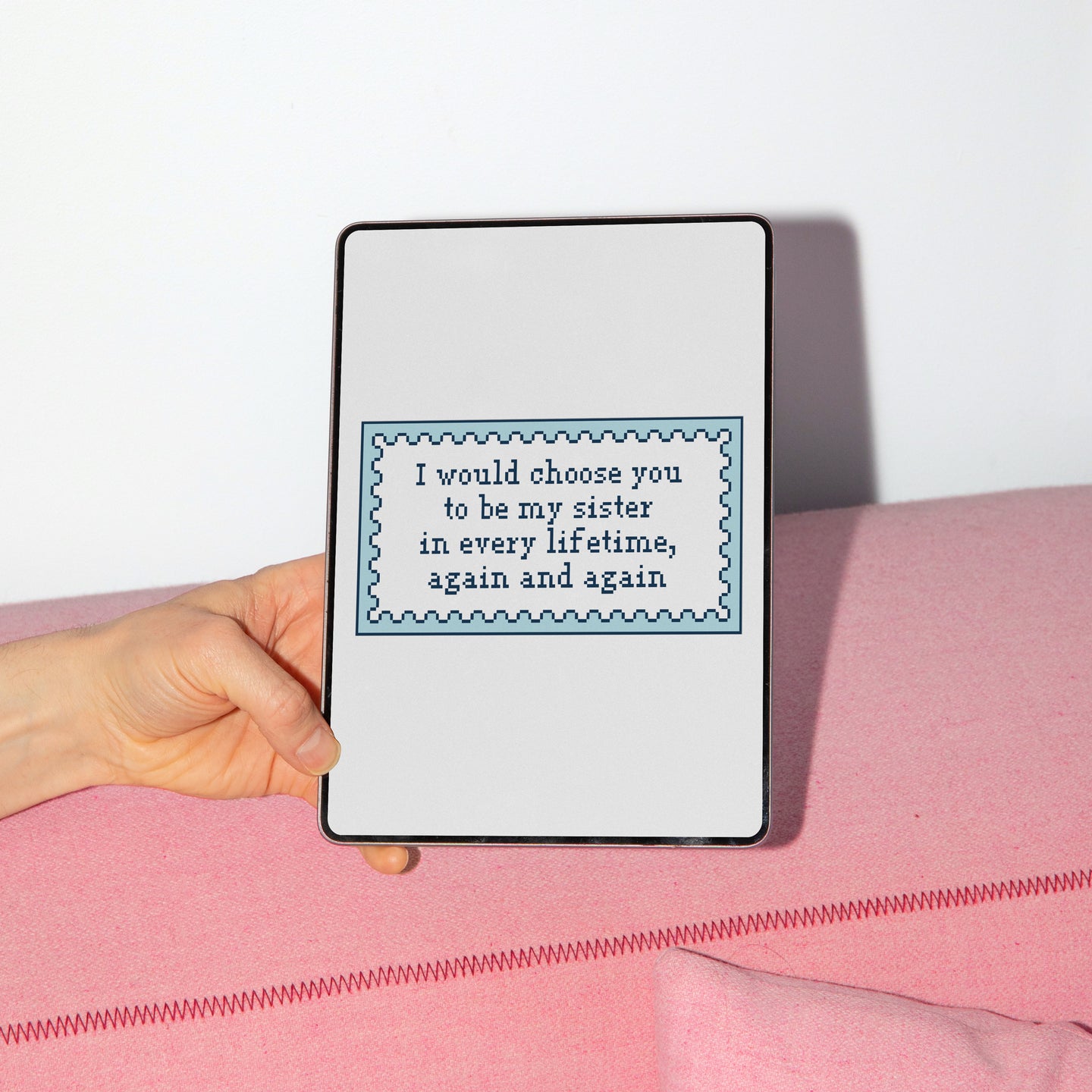 I Would Choose You To Be My Sister Digital Needlepoint Pattern PDF ...