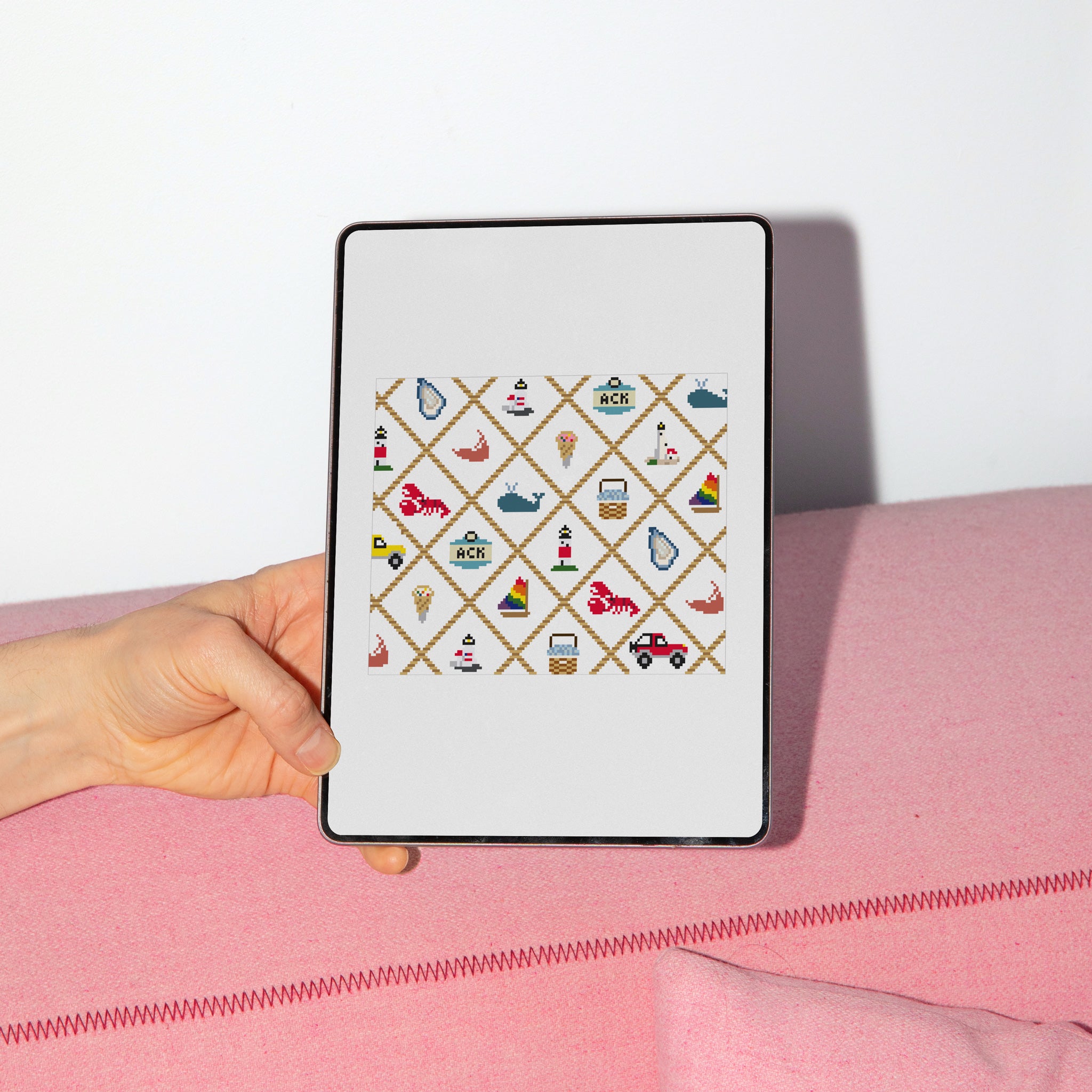 Nantucket Trellis Digital Needlepoint Pattern PDF – What's the Stitch